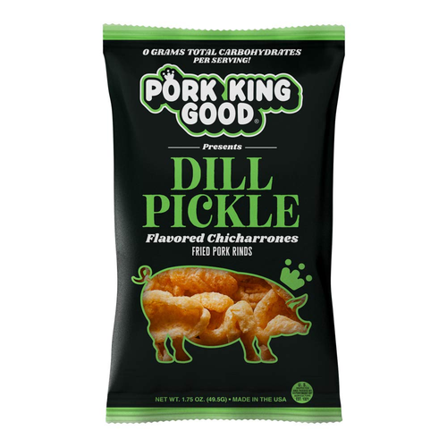 Dill Pickle Pork Rinds (Chicharrones) (4 Pack) Keto Snacks 744110113136 ...