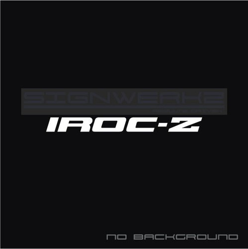 IROC-Z Decal Sticker logo Camaro Chevrolet Nascar SS Racing Pair | eBay