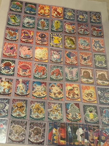 Pokemon Topps 1999 TV Series 1 Near Complete Non Holo Set with Puzzle ...