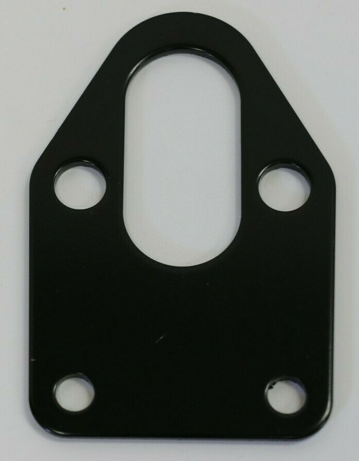 SBC Black Fuel Pump Mounting Plate With Gasket 283 305 327 350 383 400 ...