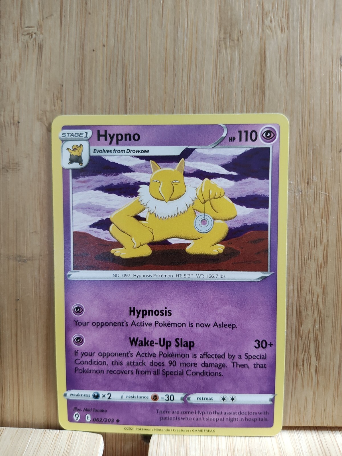 HYPNO 🏆Common 062/203 Evolving Skies Pokemon Card | eBay Australia