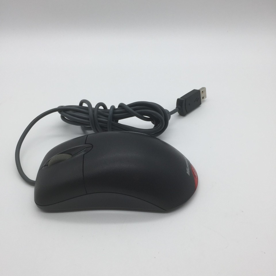 Microsoft Wheel Mouse Optical USB X802382 1.1A Black Tested Free ...