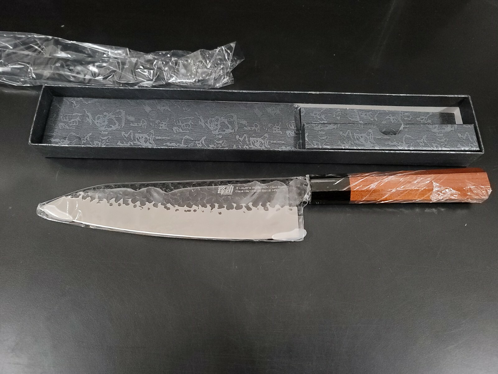 Findking 9 Inch Knife 3 Layer Steel Knives kitchen Chef Tool Sharp ...