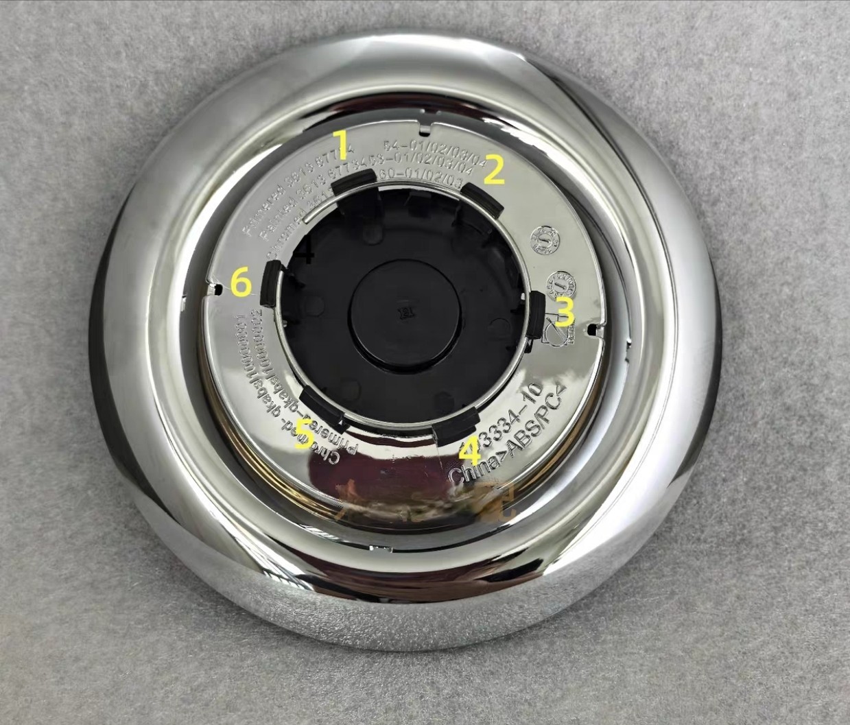 SET OF 4 MERCEDES-BENZ GHOST FLOATING CENTER CAPS WHEEL HUB CAPS SPIN ...