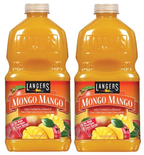 2 PACK- Langers Mongo Mango Juice Cocktail, NO High Fructose Corn Syrup ...