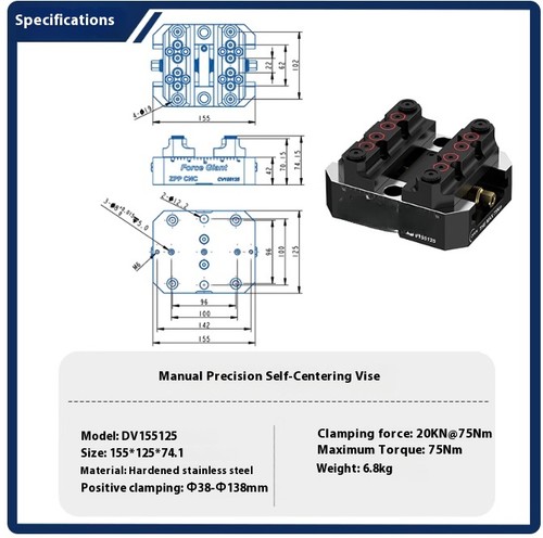 Four-axis Bridge Plate CNC Fixture Turntable Block Four-axis Self ...