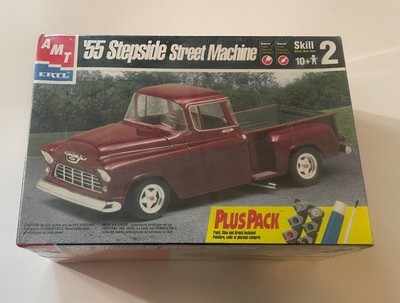 Vtg AMT ERTL 1955 Chevy Stepside Pickup Street Machine Model Kit Never ...