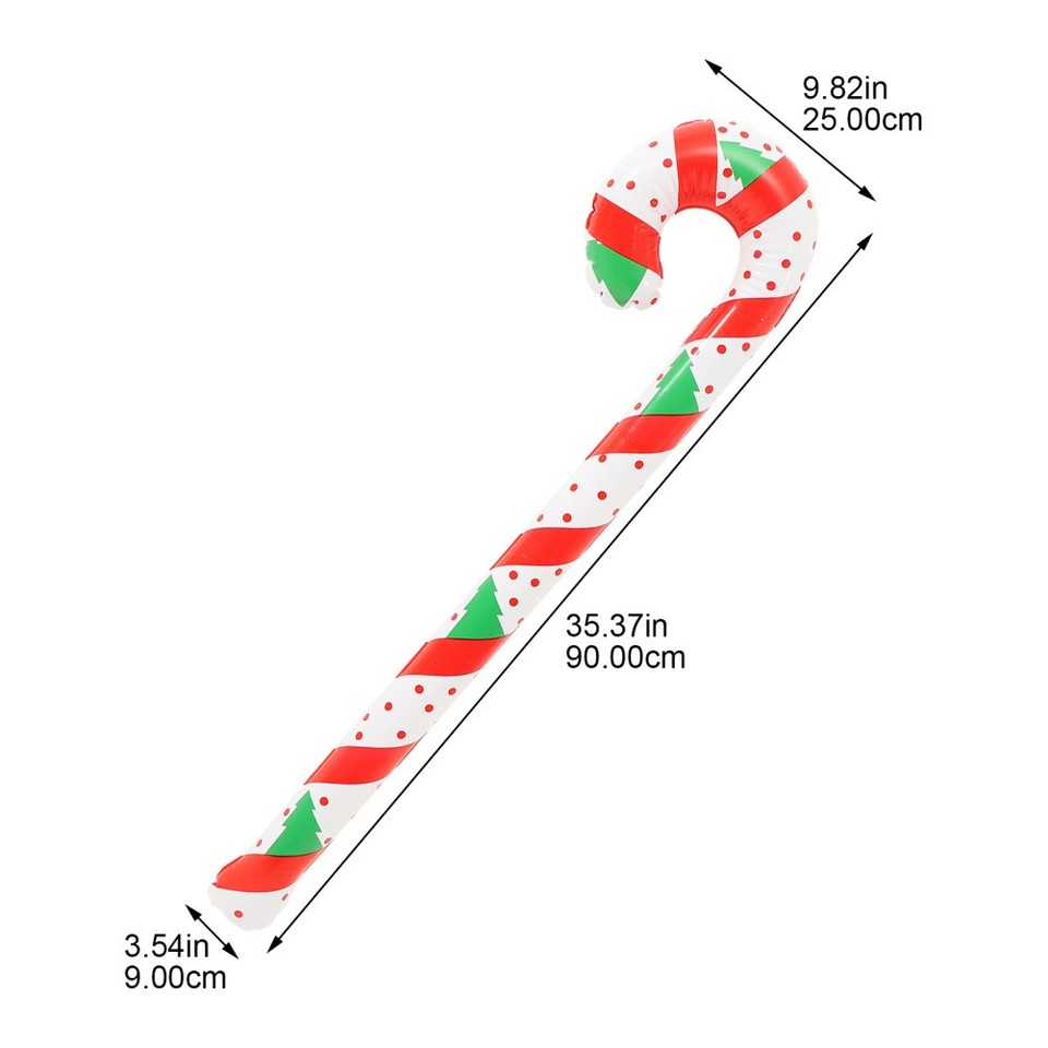 4 Pcs Pvc Candy Canes Inflatable Decoration Christmas Decorations ...