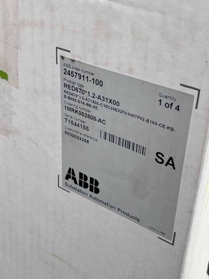 ABB RED670 Line Differential Schutz 1MRK004810-AC | eBay