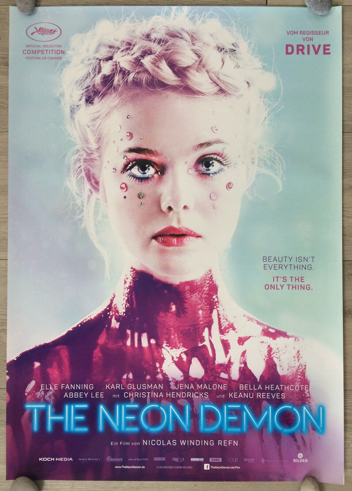 THE NEON DEMON 2016 ELLE FANNING KEANU REEVES TEASER ORIGINAL POSTER | eBay
