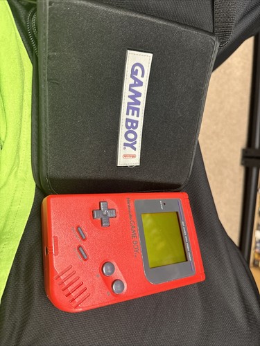 Nintendo Game Boy Original RED DMG-01 Tested W/ Original Case | eBay