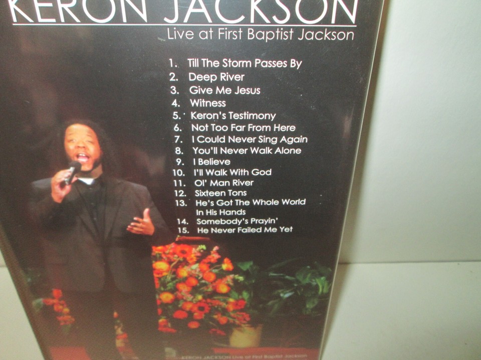 KERON JACKSON - LIVE JACKSON MISSISSIPPI rare Gospel dvd 15 songs MINT ...