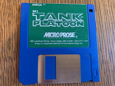 M1 TANK PLATOON GAME AMIGA COMPUTER 3.5" INCH FLOPPY(S) TESTED NEAR ...