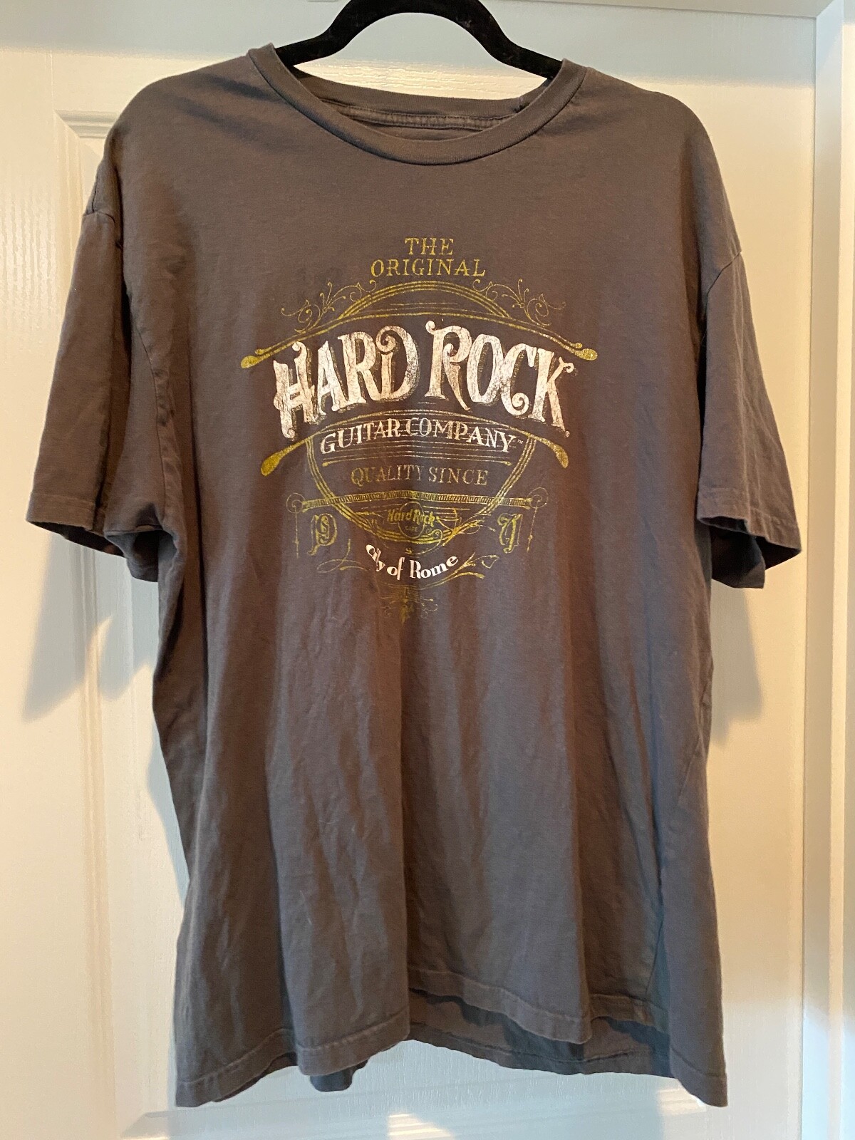 Hard Rock Cafe Guitar Company City of Rome T-Shirt Me… - Gem
