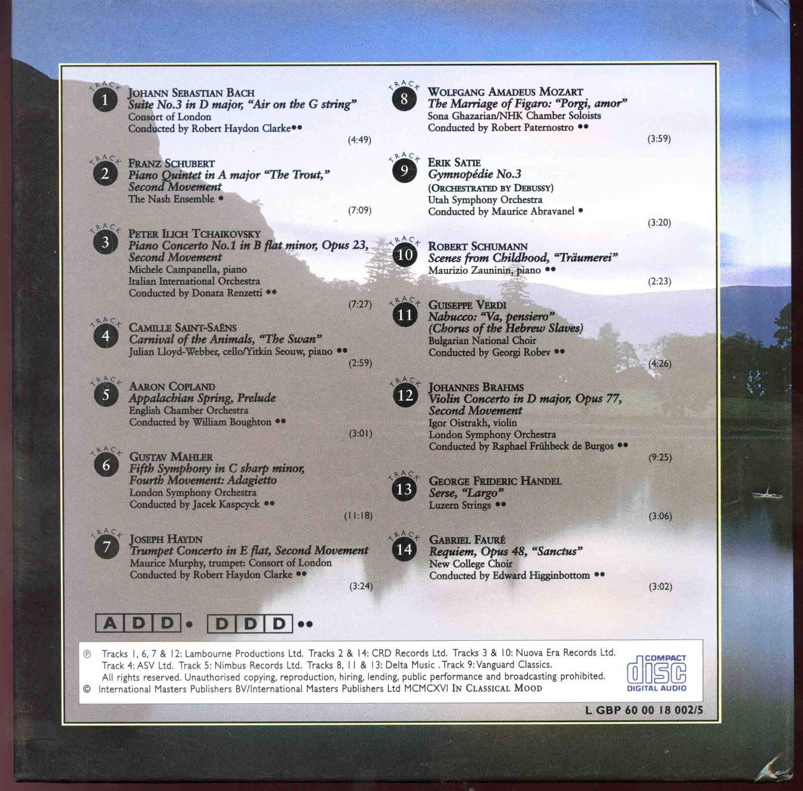 Various Artists - In Classical Mood - Reflections - CD | eBay UK