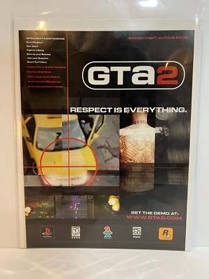 GTA 2 - Promotional Magazine Ad - Sony Playstation - PS1 - Respect is ...