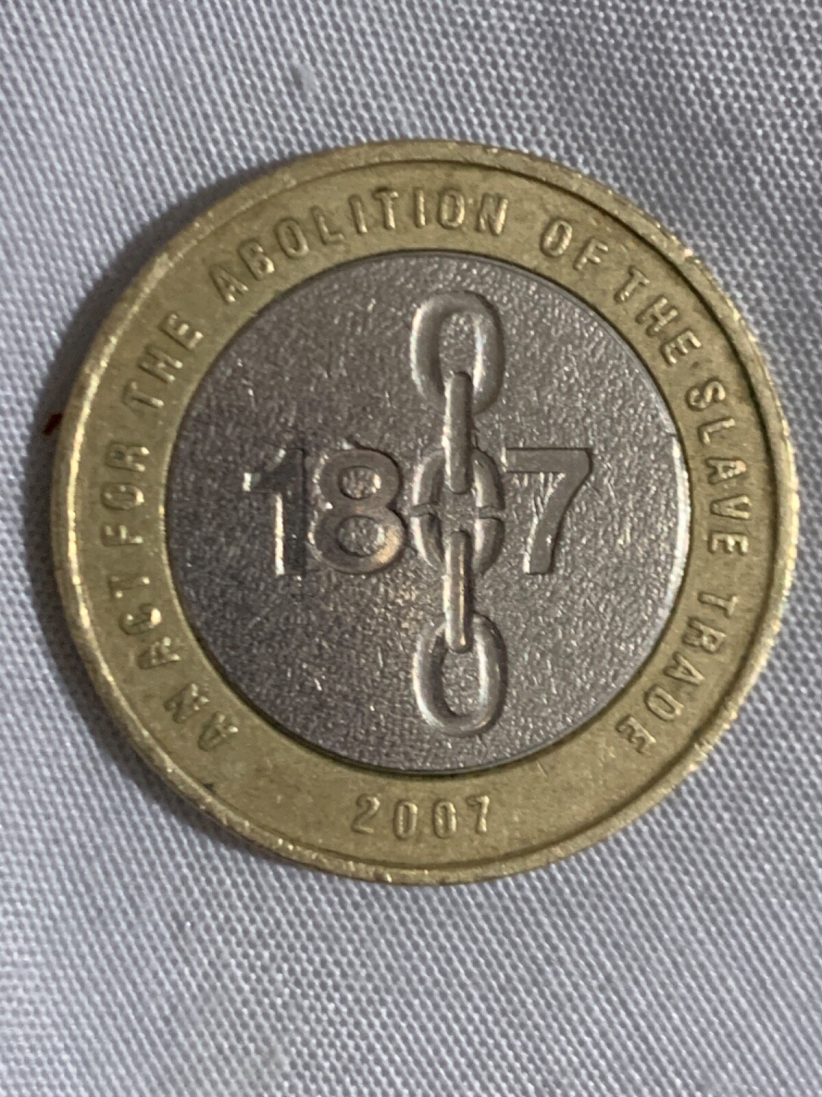 Extremely Rare 1807 Abolition Of Slavery £2 Coin With Minting Error ...