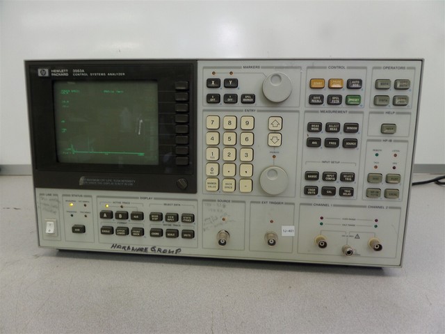 HP 3563A Dual Channel Dynamic Signal Control System Analyzer for sale ...