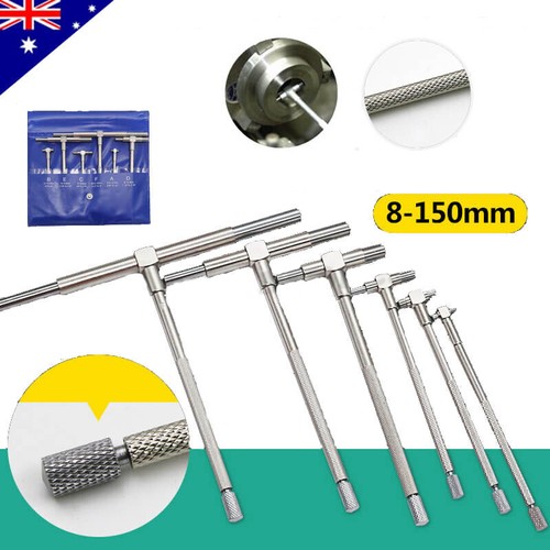 6PC Telescopic Gauge Set 8-150mm Inner Micrometer Measurement Bore ...