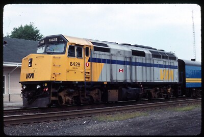Original Rail Slide - VIA Rail Canada 6429 Brockville ON 9-2-1990 | eBay