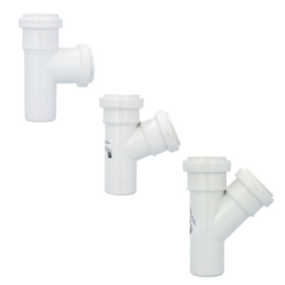 T-Stück Kunststoff HT-Rohr Installation Abwasser 40 mm Weiß Abzweig NEU ...
