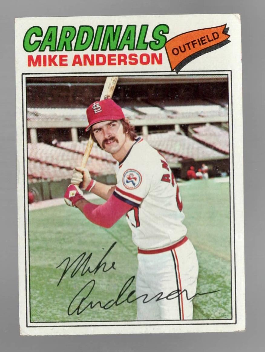 1977 Topps Mike Anderson St. Louis Cardinals #72 Very Good | eBay