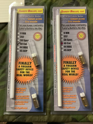 Pair Of Two Gun Safety Bullet Device for 40 Cal BRAND NEW ++ Fire Arm ...