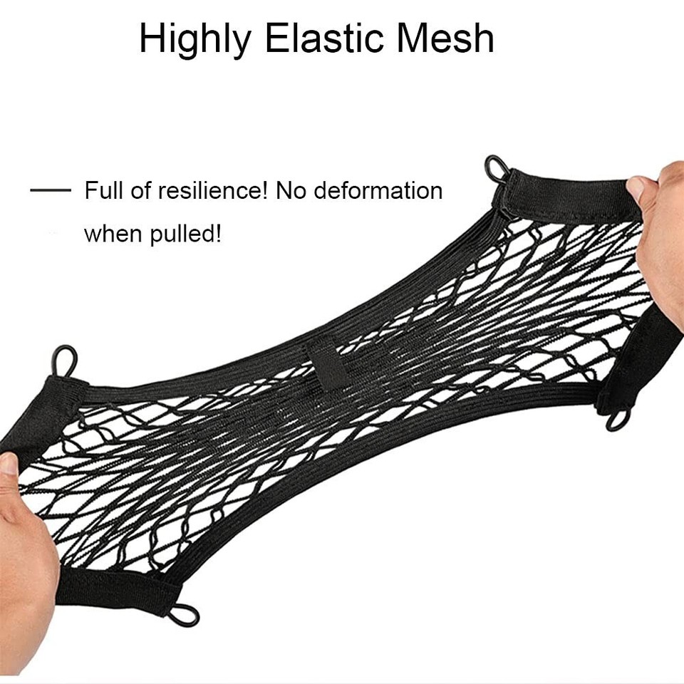 2 Pack Large Cargo Net for Trunk RV Boats Storage Mesh Pocket Net with ...