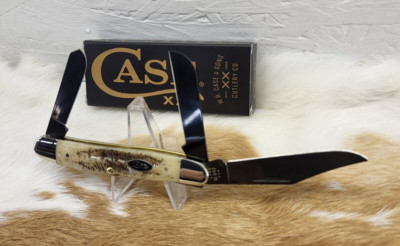 Case XX Stockman Vintage Bone Black PVD Stainless Pocket Knife USA ...