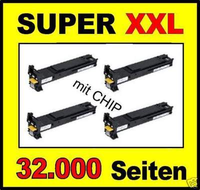 4 x Toner For Konica Minolta Magicolor 4650EN 4690 4695MF/A0DK152 ...
