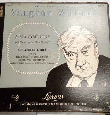 Vaughan Williams: Symphony No. 6 LP, Adrian Boult, London ffrr CM.9096 ...