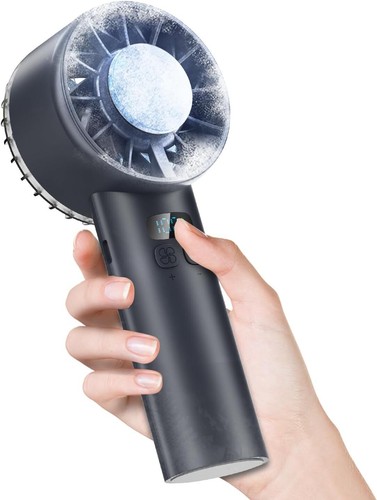 13000RPM Handheld Ice Fan, 100-Speed, Digital Display, 5200mAh USB ...