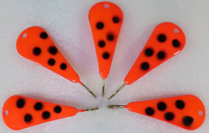 5 Essex Russian Spoon Jigs WONDERBREAD Firetiger Wonder Bread Glow 8 ...