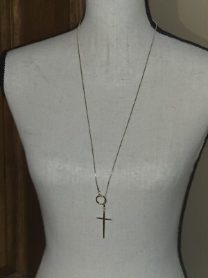 Premier Designs CROSS MY HEART Gold Heart & Circle Necklace RV $29 | eBay