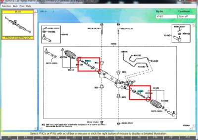 Genuine LX570 Land Cruiser Inner Tie Rod Steering Rack End 45503-60050 ...
