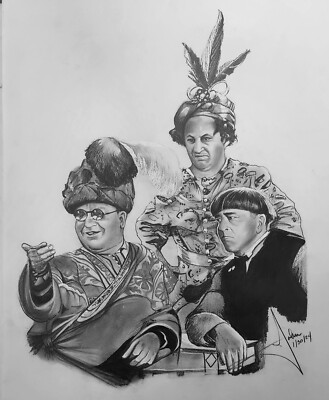 Three Stooges, 3 Stooges, Original Art COPY MAHA 1 | eBay