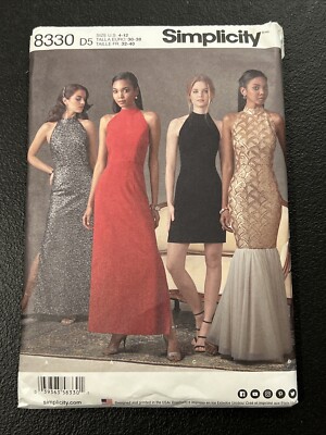 Simplicity Sewing Pattern 8330 Dress Misses Size 4-12 UNCUT | eBay