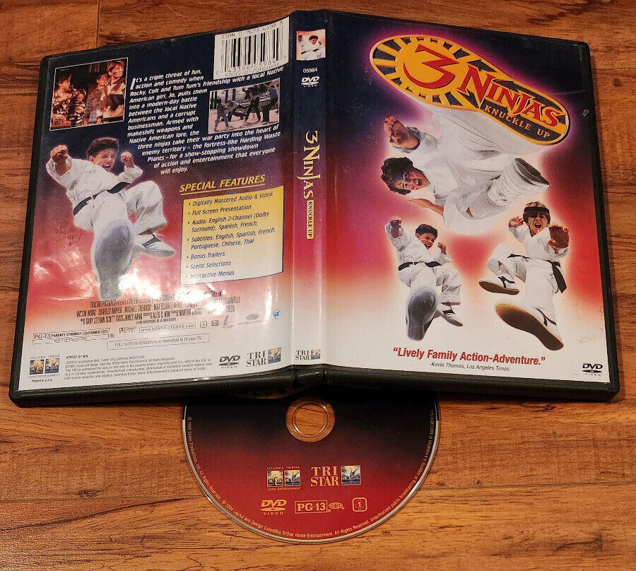 /5502 3 Ninjas Knuckle Up DVD (1995, Full Frame) Rare & OOP 43396059849 ...