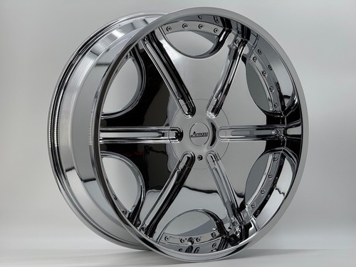 26" ARMANO Wheels STYLE A10 26X10 Chrome finish 6 lug 6x139.7 et +20 ...