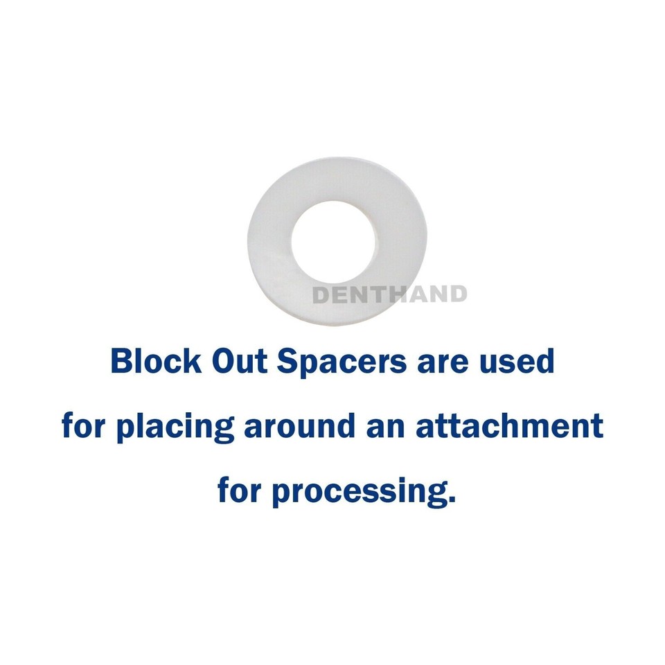 4Pcs Block-Out Spacers Dental Overdenture Abutments Male Caps for Lab ...