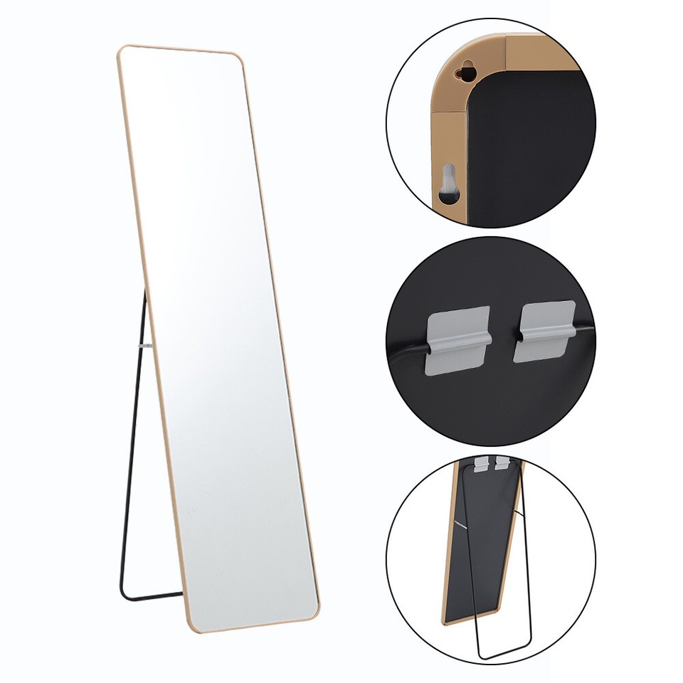 5ft Free Standing Dressing Mirror Floor Standing/Wall Mounted Full ...