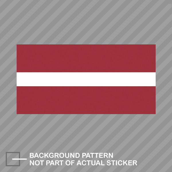 Latvian Flag Sticker Decal Vinyl Latvia LVA LV | eBay