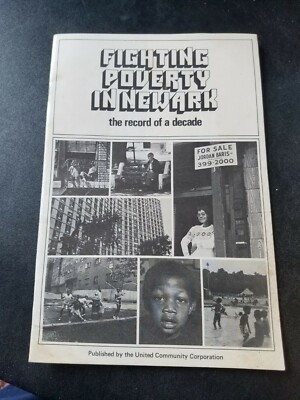 Vintage 1975 Fighting Poverty In Newark The Record of a Decade Pamphlet ...