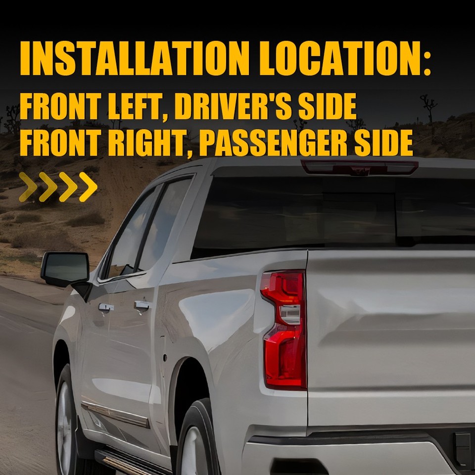 2PCS Left&Right Heated Glass Mirror Clear w/Blind Spot 2019-2024 for ...