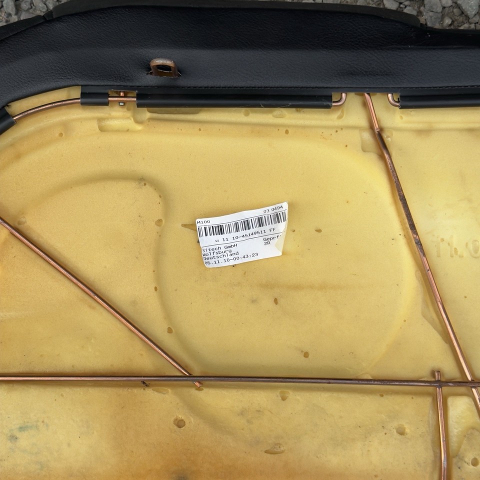 GENUINE VOLKSWAGEN GOLF R MK6 WINGBACK REAR SEATS BENCH GOOD CONDITION ...