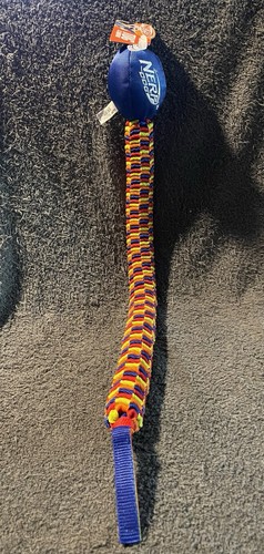 Nerf Dog Tug Squeak 25in Rainbow Vortex Chain Toy High Performance ...