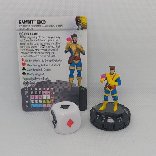 Marvel Heroclix Gambit 052 with Card and Die Deadpool Weapon X Set | eBay