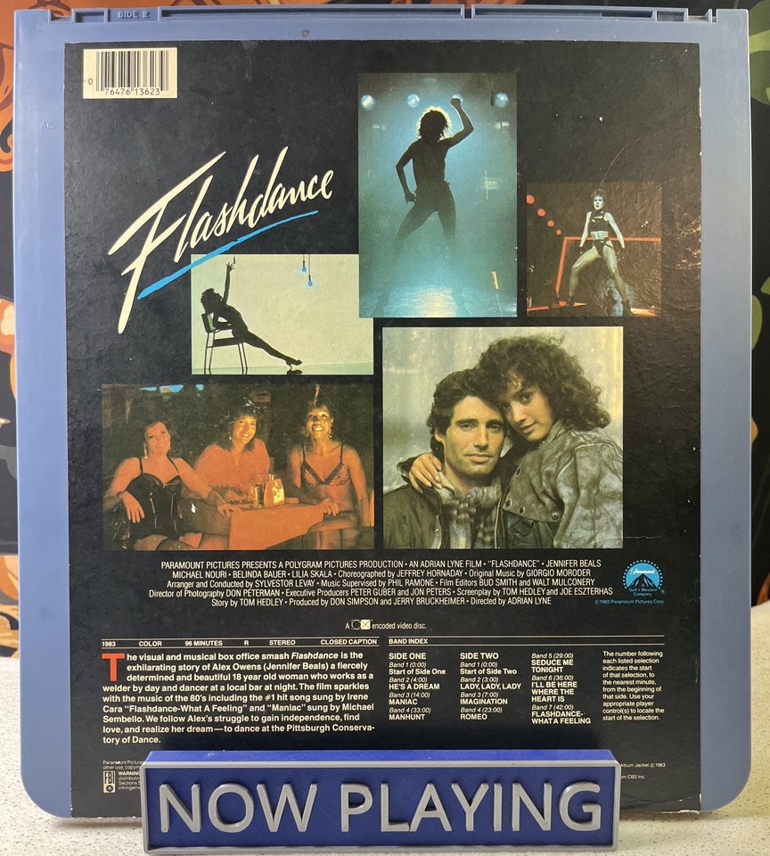 FLASHDANCE JENNIFER BEALS CED Videodisc RCA SelectaVision 1983 | eBay