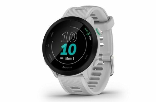 Garmin Forerunner 55 White GPS Running Smartwatch 753759279615 | eBay