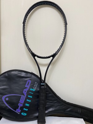 HEAD GENESIS 600 tennis racket double power wedge 4 1/2 w.cover | eBay